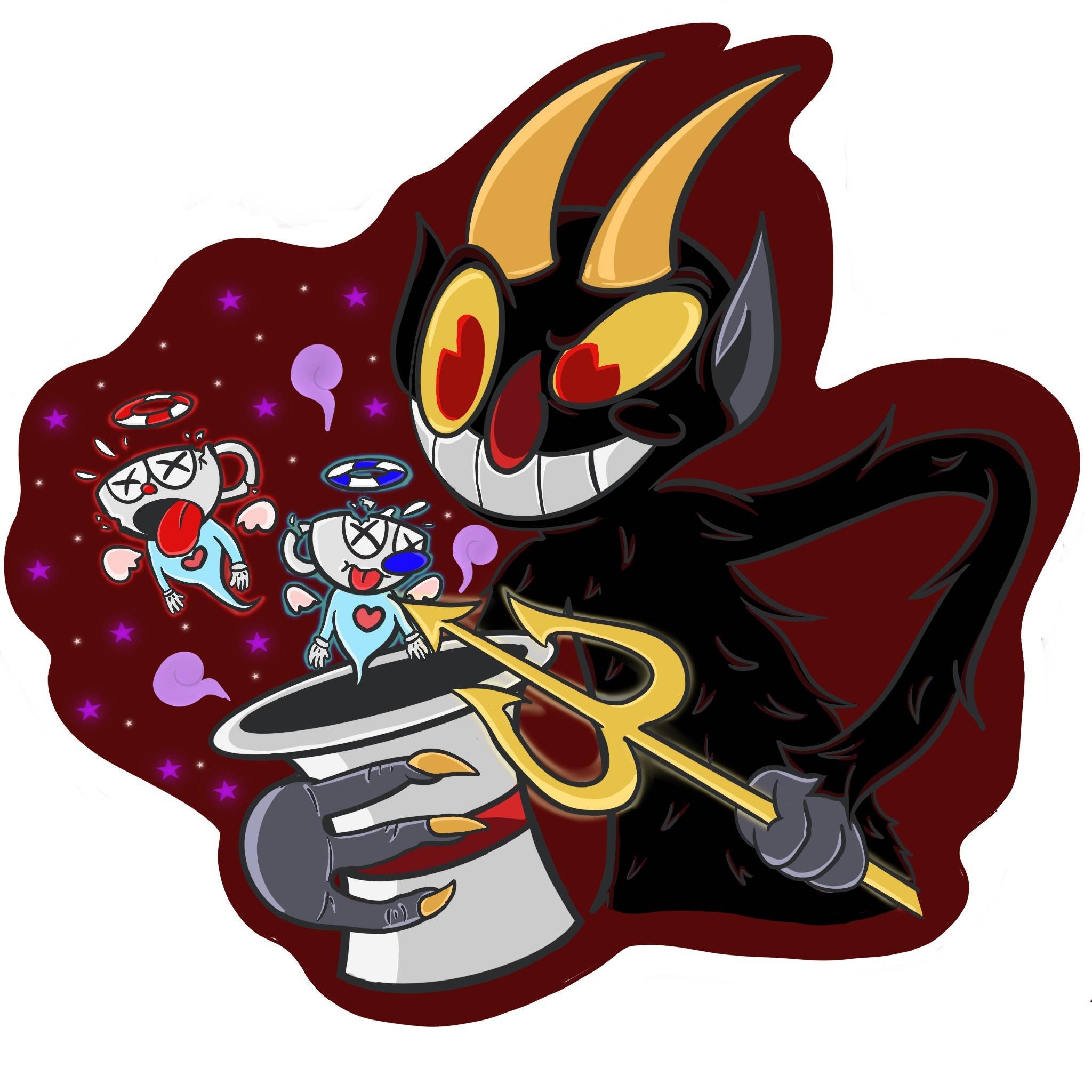 Cuphead Devil Magnet - Etsy