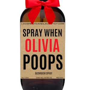 Personalized Room Spray, Poop Spray, Christmas Gift, Stocking Stuffer ...