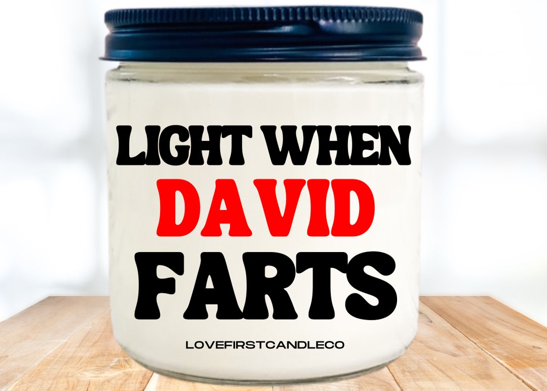 Light When Farts Candle, Personalized Christmas Gifts, Dog Farts Candle ...