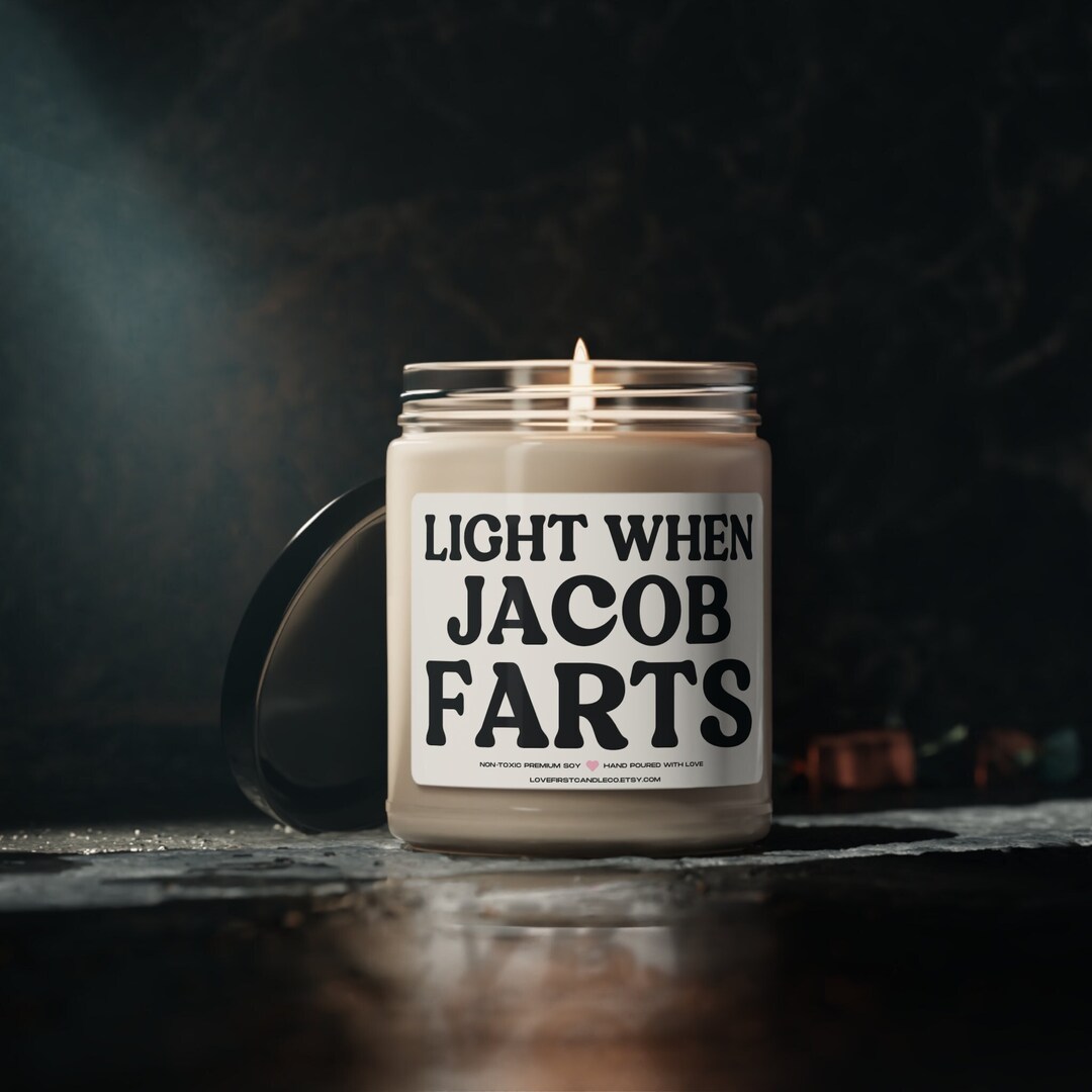 Light When Farts Candle, Fathers Day Gift, Personalized Candles, Funny ...