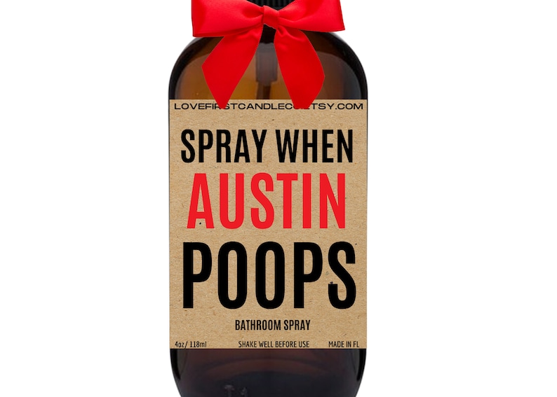 Personalized Room Spray, Poop Spray, Christmas Gift, Stocking Stuffer ...
