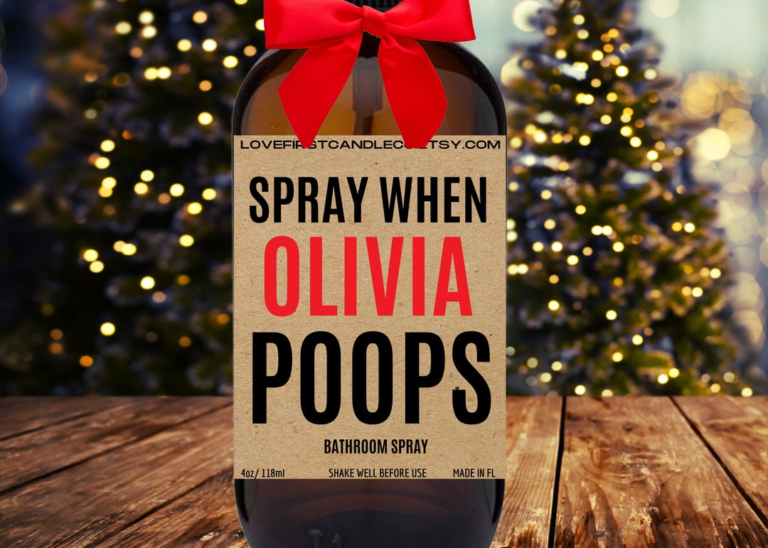 Personalized Room Spray, Poop Spray, Christmas Gift, Stocking Stuffer ...