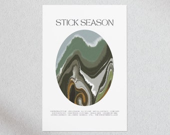 Noah Kahan Stick Season Poster - Etsy