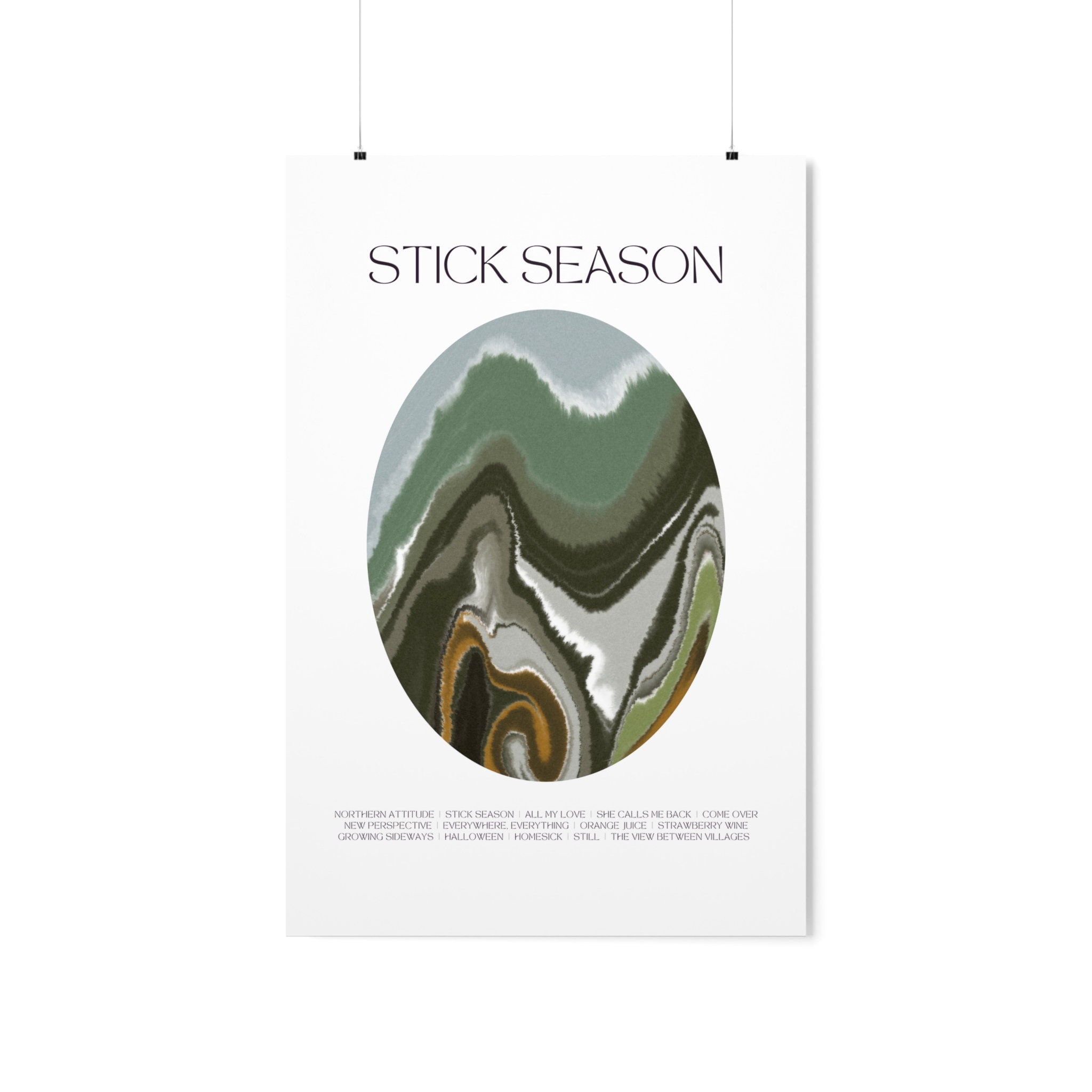 Printable Stick Season Album Art Poster - Premium Art Print Of Art ...