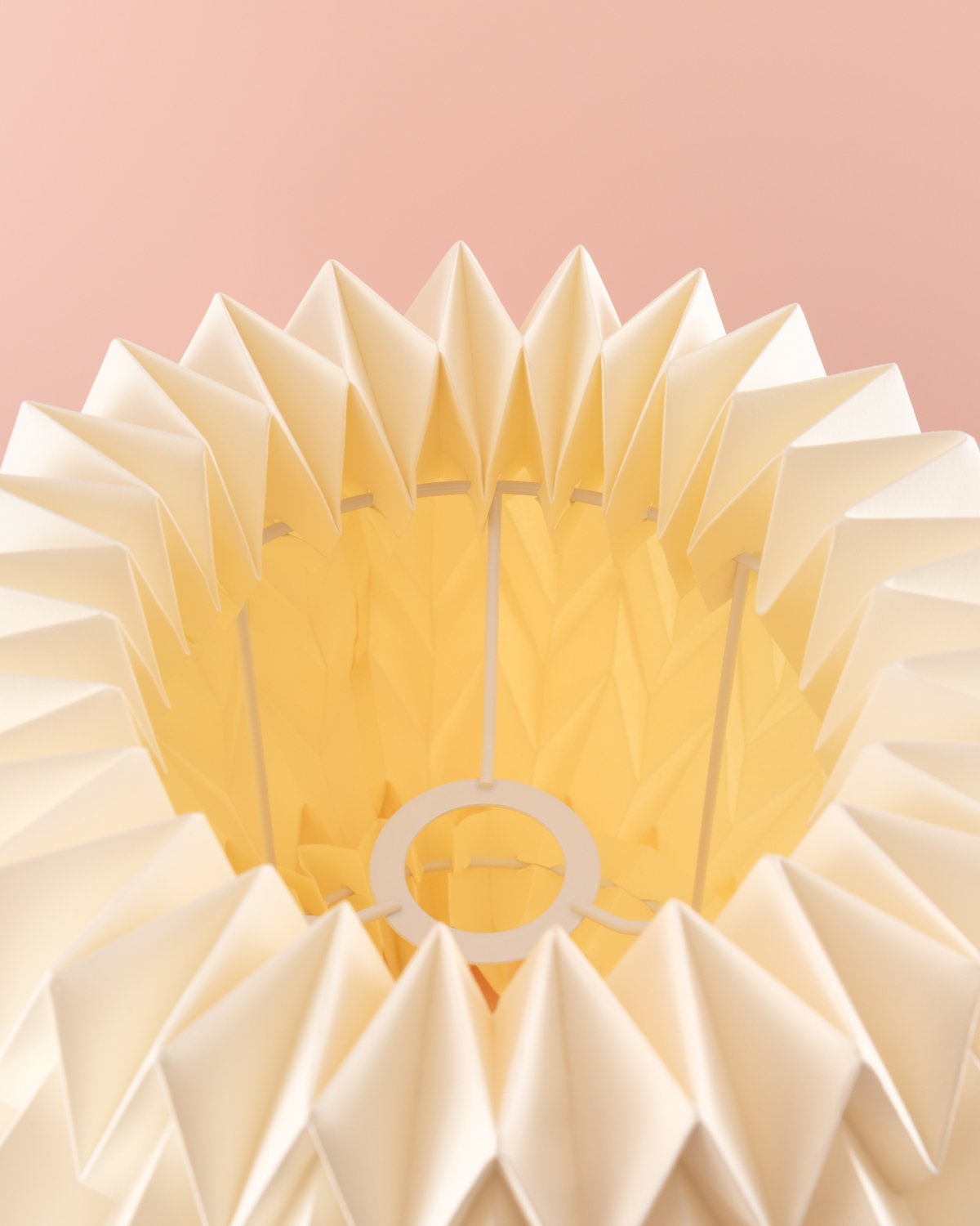 Chi OPEN Origami Globe Ceiling Lampshade in White - Etsy