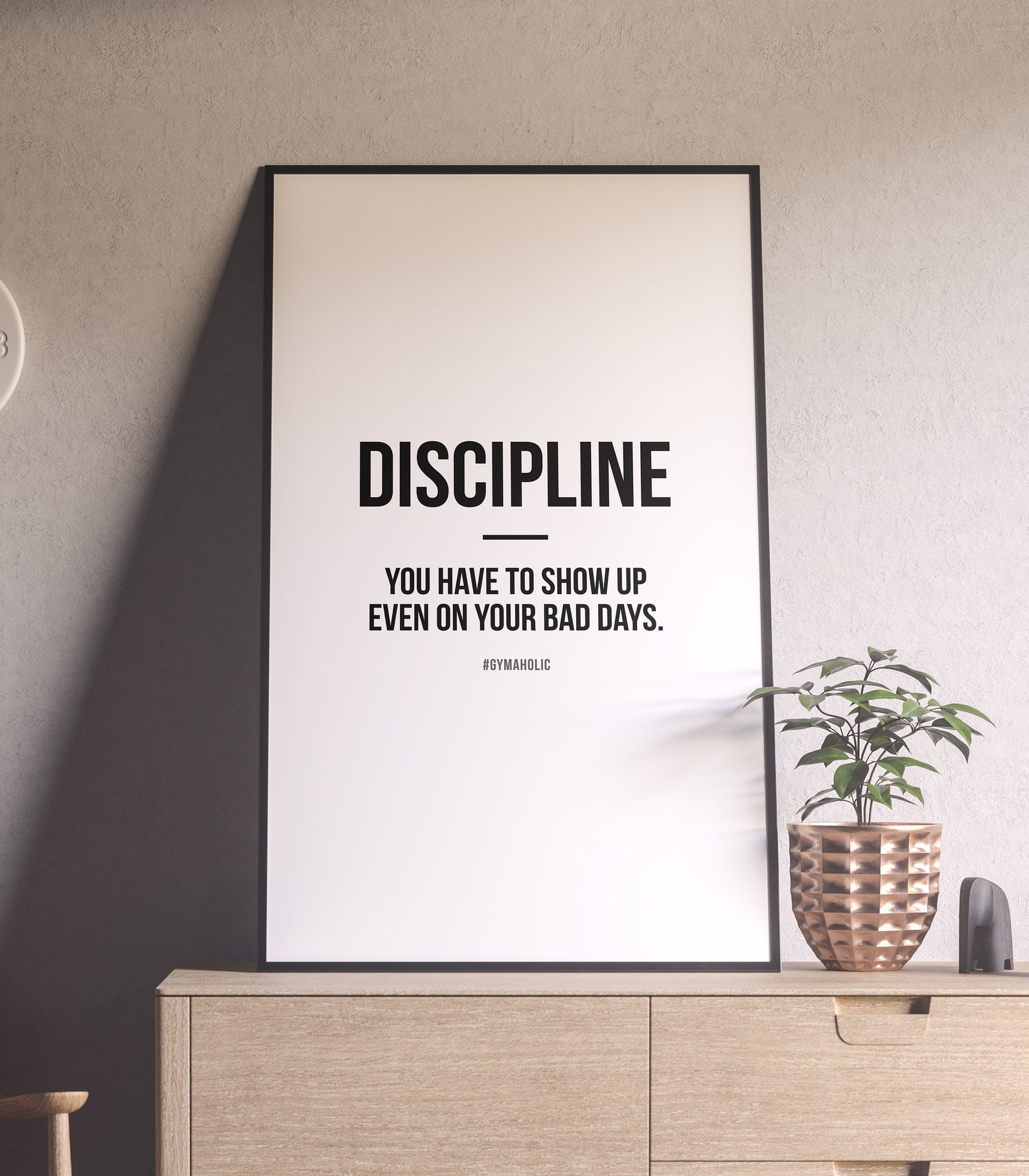 Discipline Printable Motivational Quote Home Decor - Etsy
