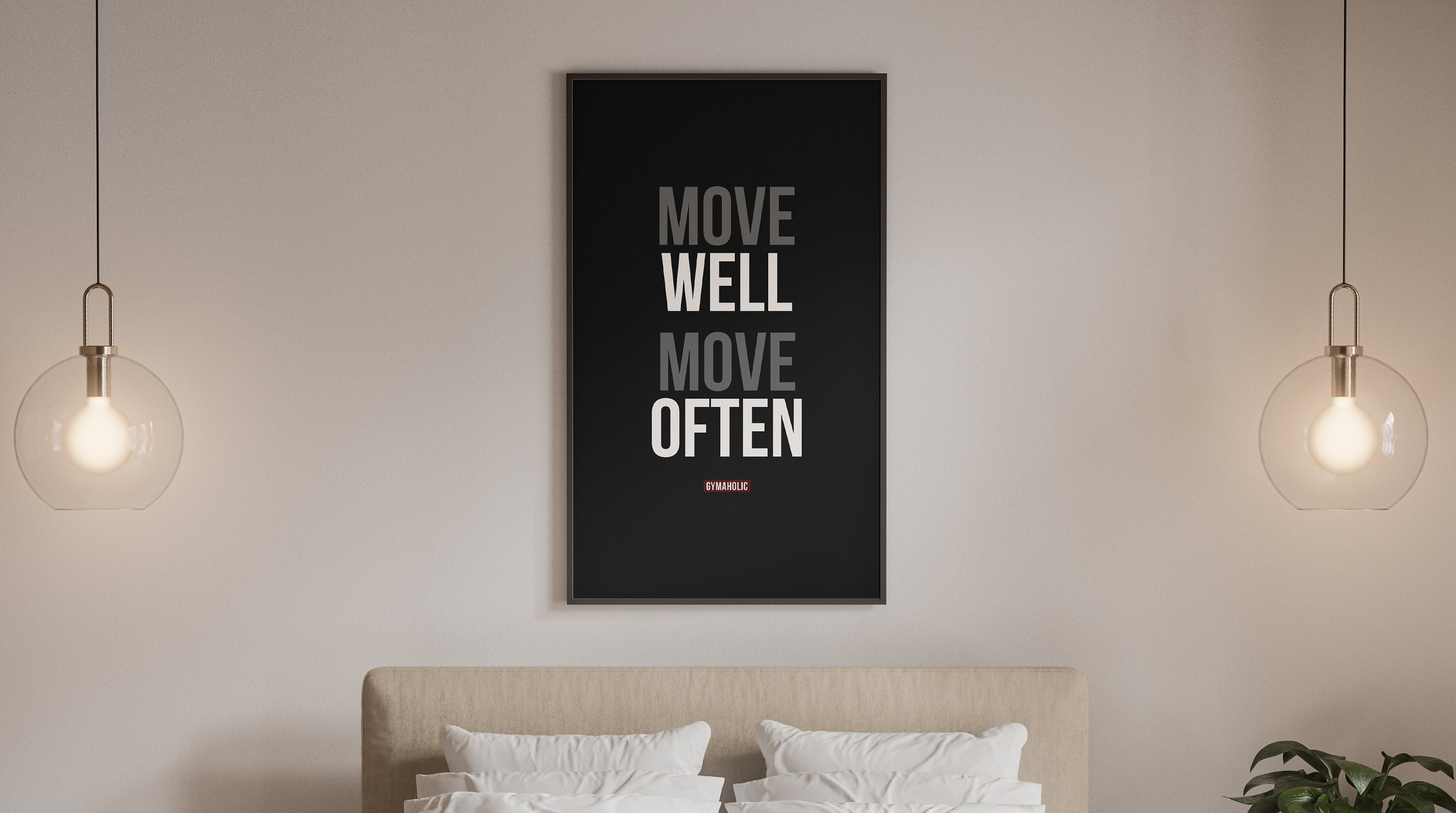 Move Well Move Often Printable Motivational Quote Home - Etsy
