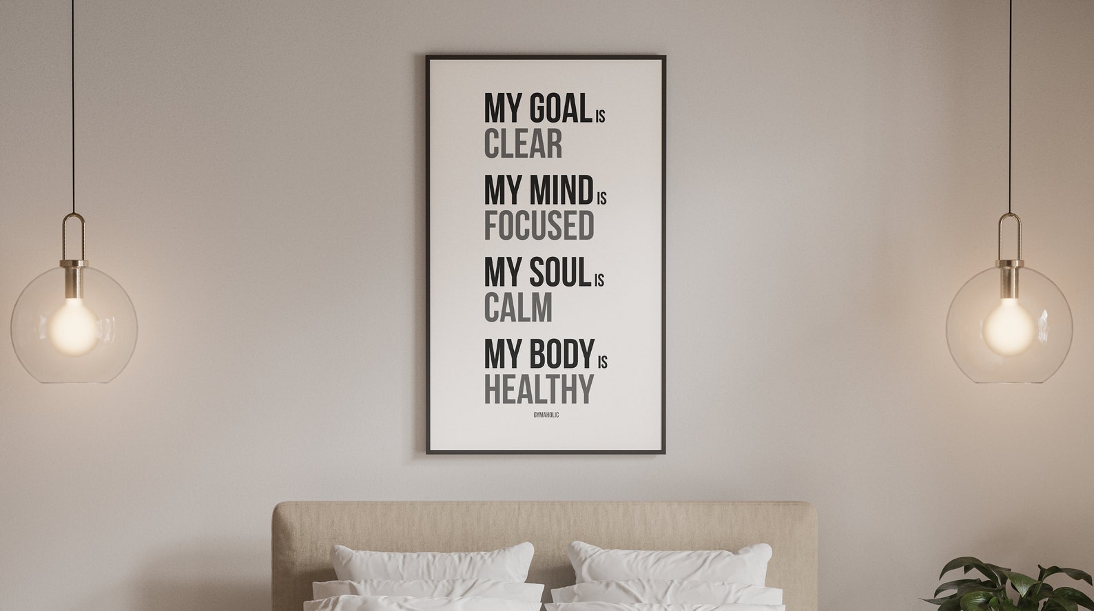 Goal Clear, Mind, Soul, Body Healthy, Printable Motivational Quote ...