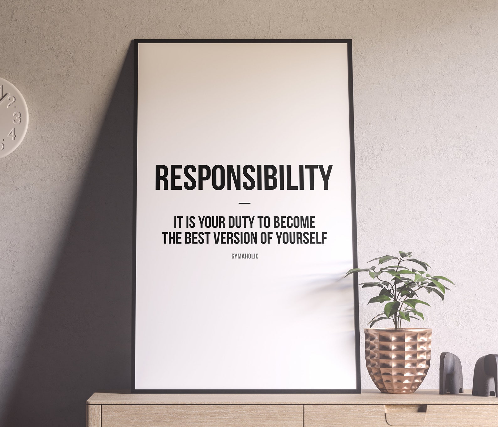 Responsibility: Your Duty, Printable Motivational Quote, Home Decor ...