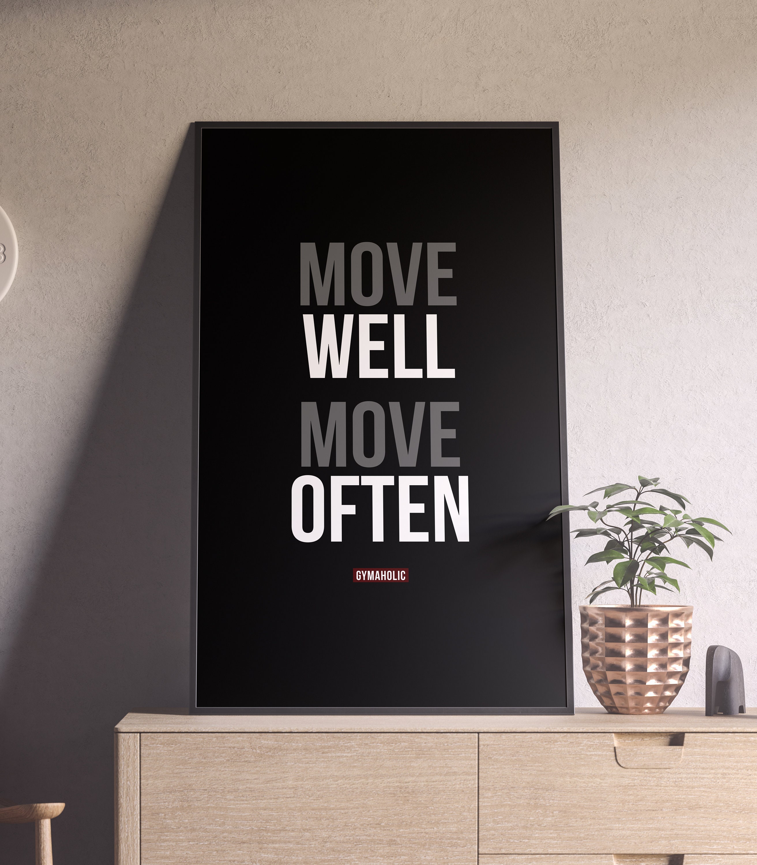 Move Well Move Often Printable Motivational Quote Home - Etsy