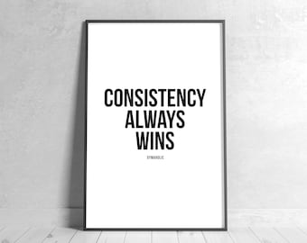 Consistency Wall Art - Etsy