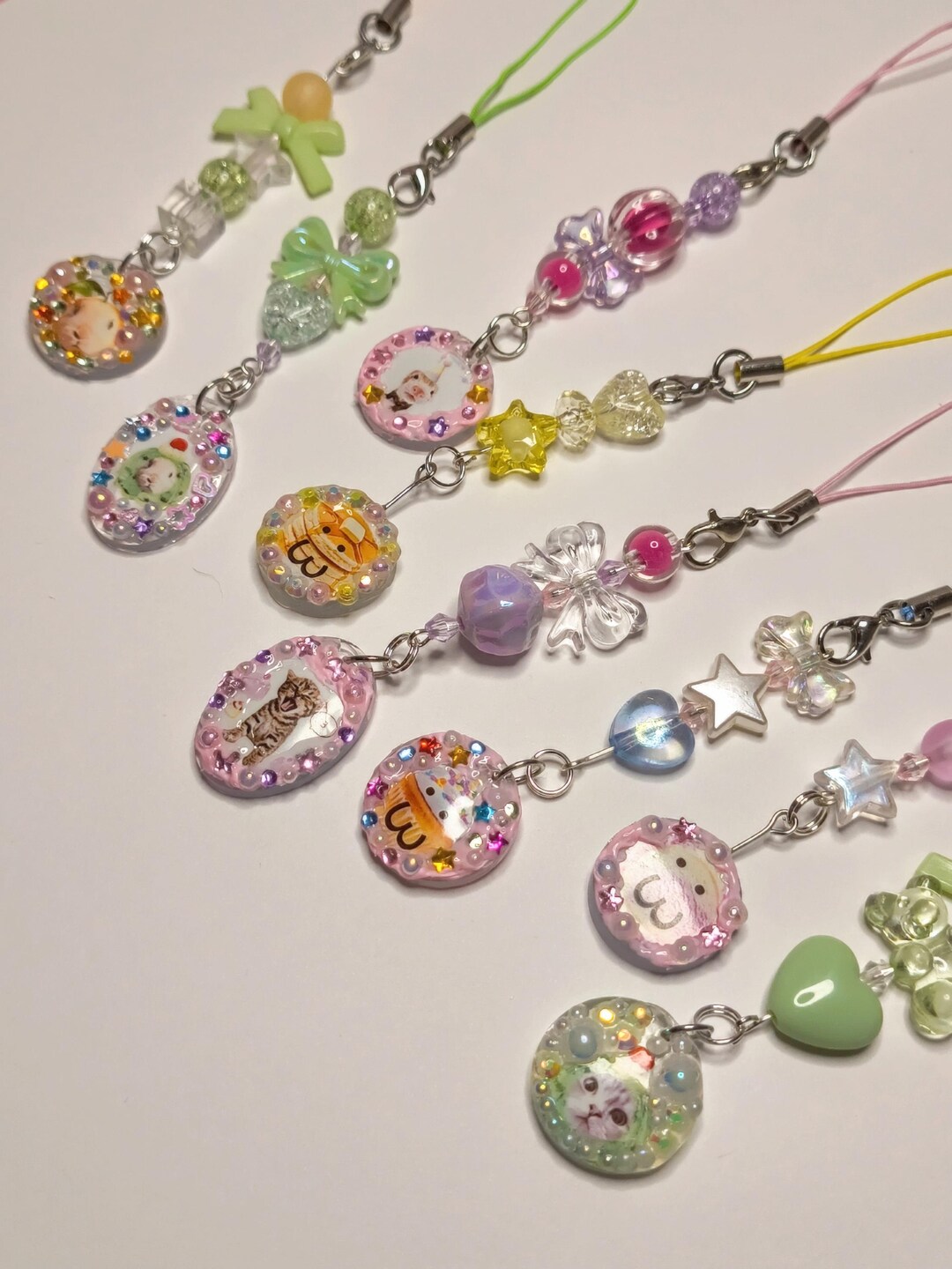 Silly Cute Beaded Charms | Kawaii Keychain | Handmade Accessory ...