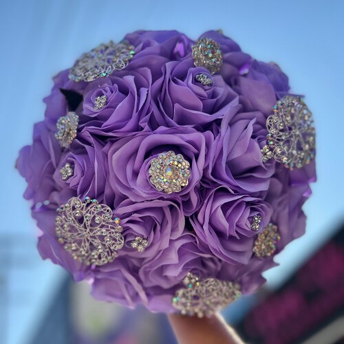 Lilac Quinceañera Bouquet Butterfly Theme Lilac Quince - Etsy