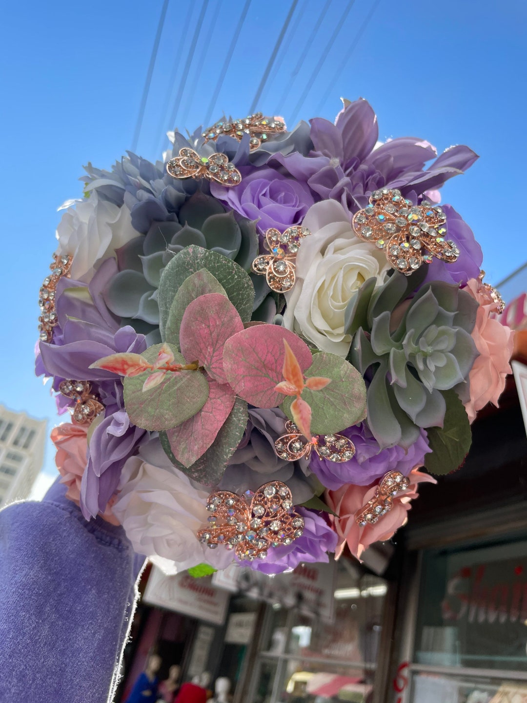 Lilac Quinceañera Bouquet - Etsy