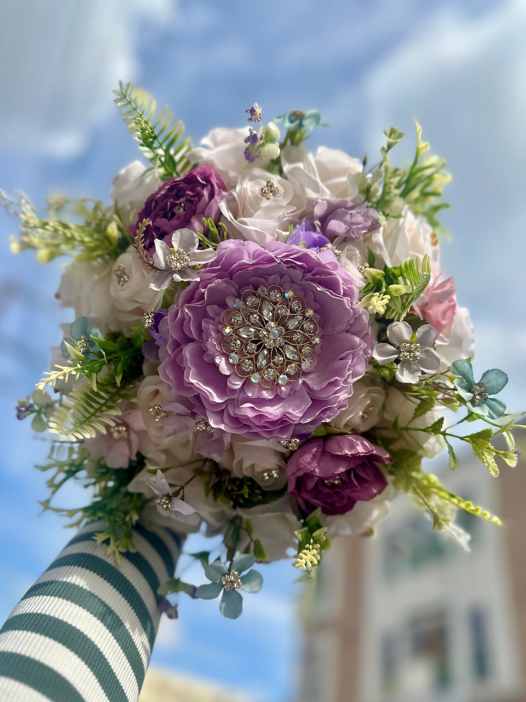 Enchanted Garden Lilac Bouquet - Etsy