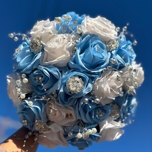 Baby Blue Quinceañera Bouquet - Etsy