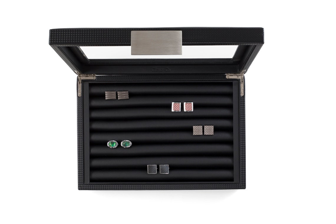 Personalized Cufflink Box for Men Holds 70 Cufflinks - Etsy