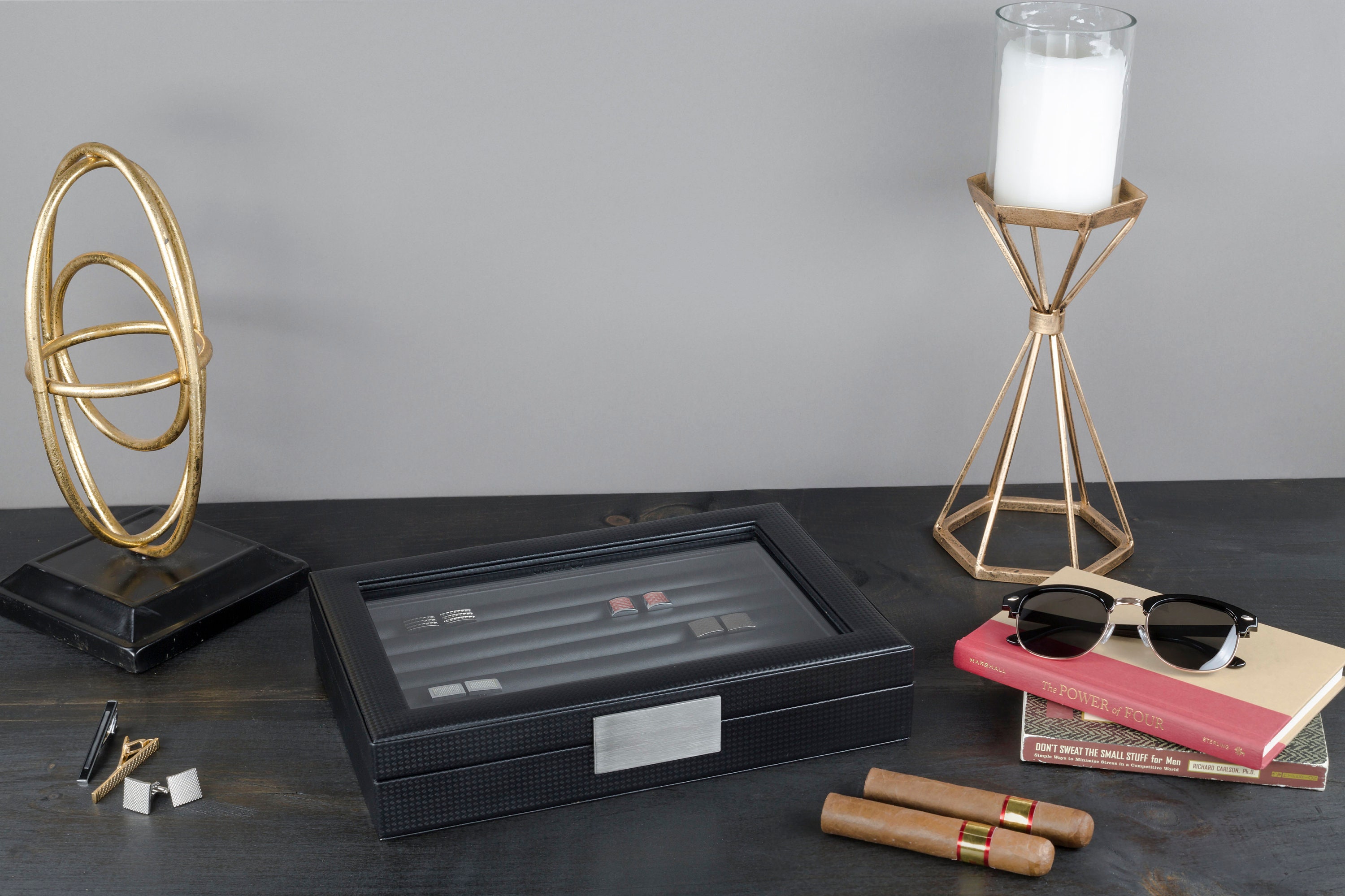 Personalized Cufflink Box for Men Holds 70 Cufflinks - Etsy