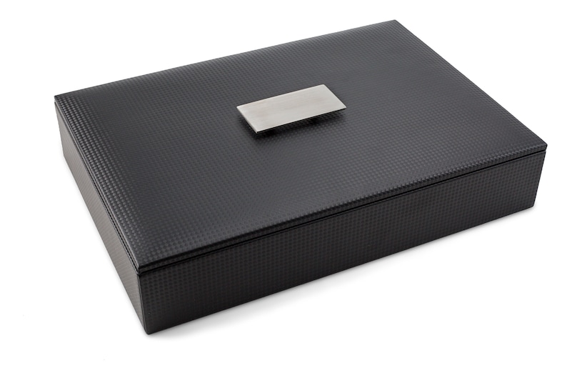 Personalized Valet Tray & Lid - Men's Valet Organizer, Engraved Plate ...