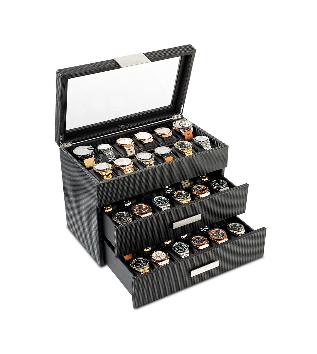 Personalized 36 Slot Watch Box for Men , Mens Watch Case , Watch Box ...