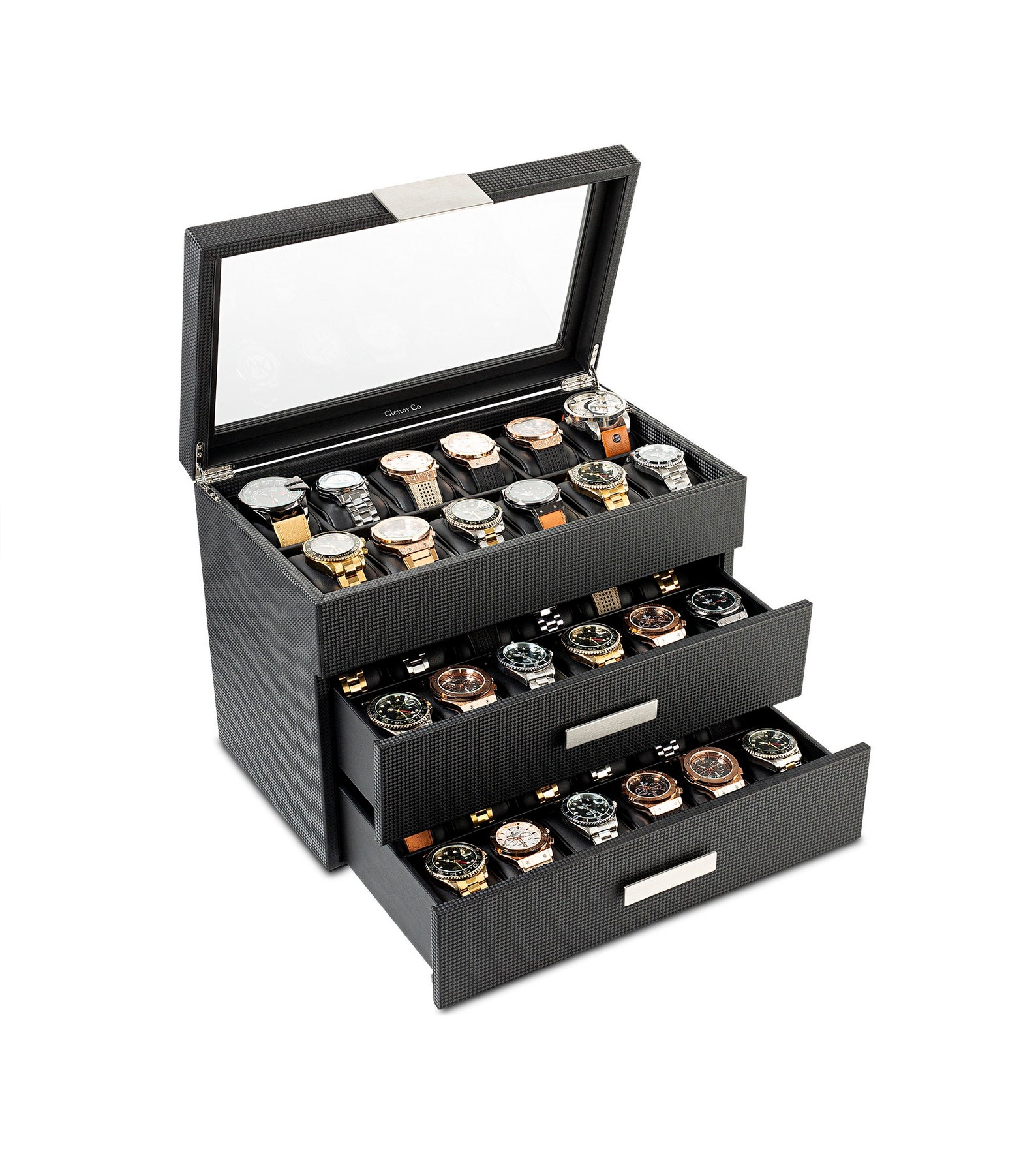 Personalized 36 Slot Watch Box for Men , Mens Watch Case , Watch Box ...