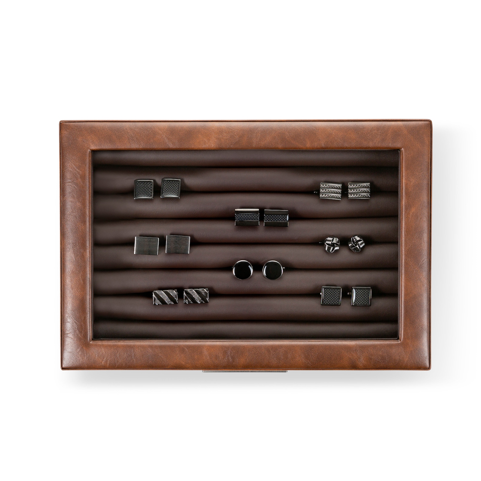 Personalized Cufflink Box for Men, Holds 70 Cufflinks, Monogrammed Mens ...