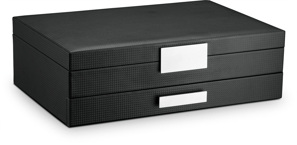 Personalized Valet/dresser Organizer With Drawer for Men, 12 Slot ...