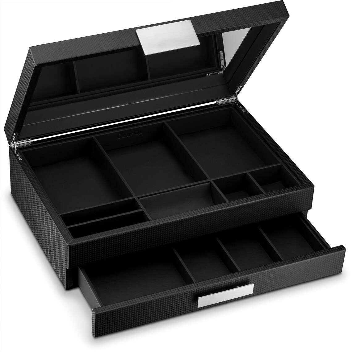 Personalized Valet/dresser Organizer With Drawer for Men, 12 Slot ...