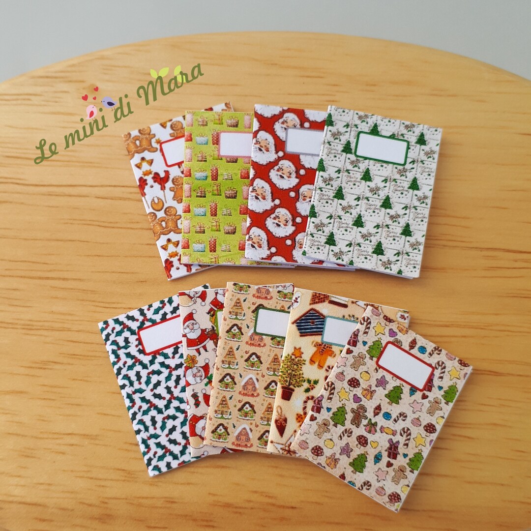 PDF Printable 9 Notebooks for Dollhouse Miniature 1:12 Scale DIGITAL ...