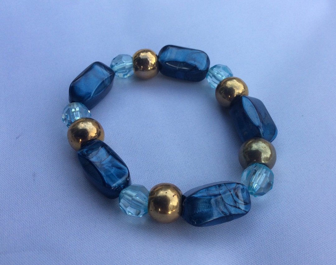Beautiful Mix Blue and Gold - Etsy