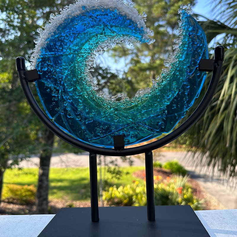 Fused Glass Waves - Etsy