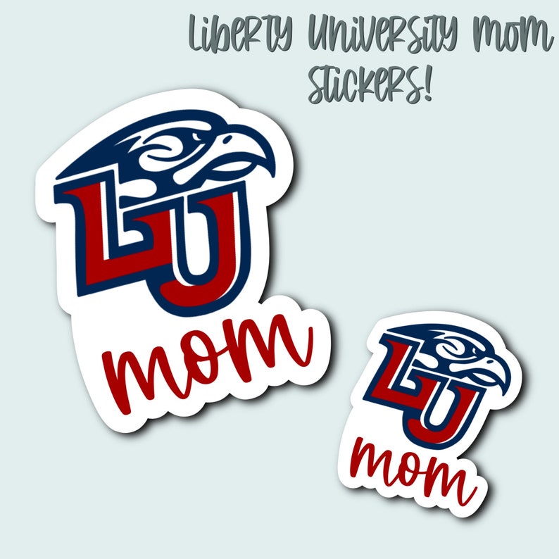 Liberty University Mom Laminated Sticker Set - Etsy