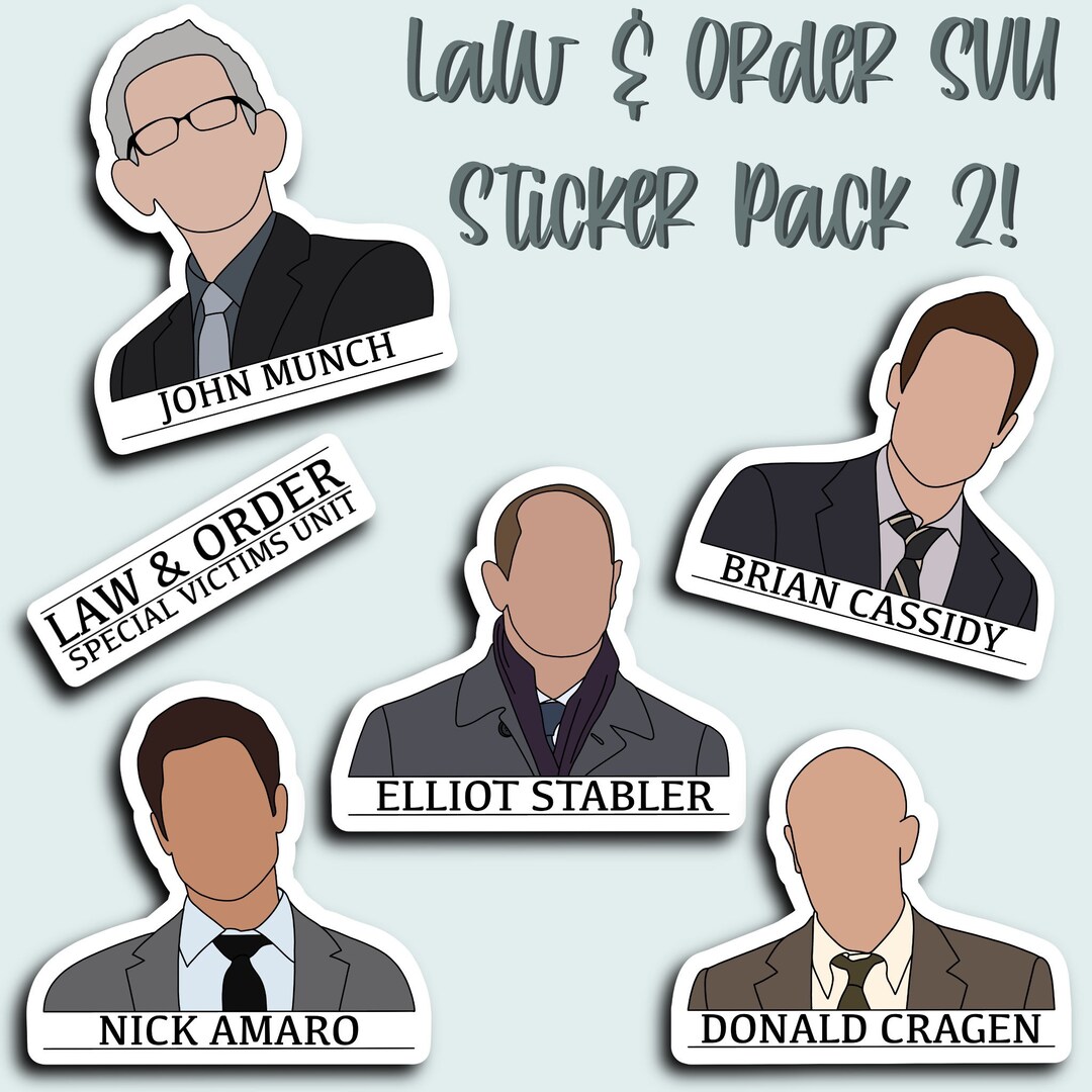 Law and Order - SVU Sticker Pack 2 - Etsy