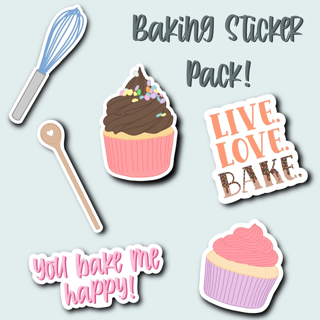 Baking Sticker Pack - Etsy