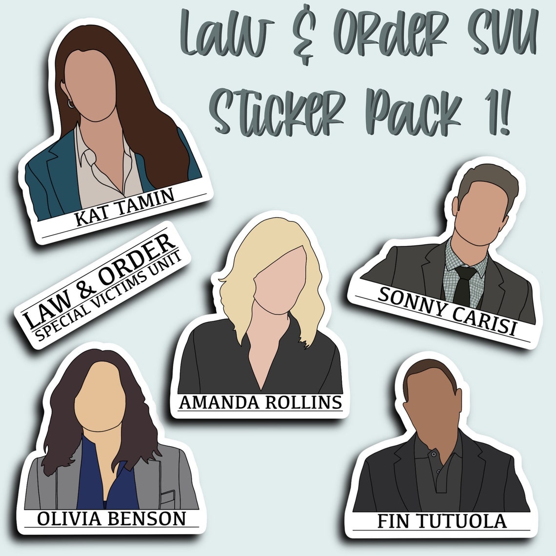Law and Order SVU Sticker Pack 1 - Etsy