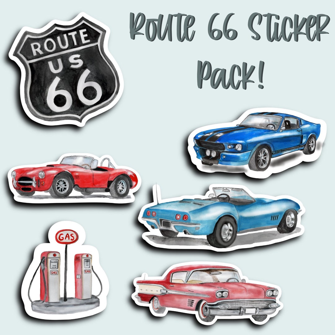 Route 66 Sticker Pack - Etsy