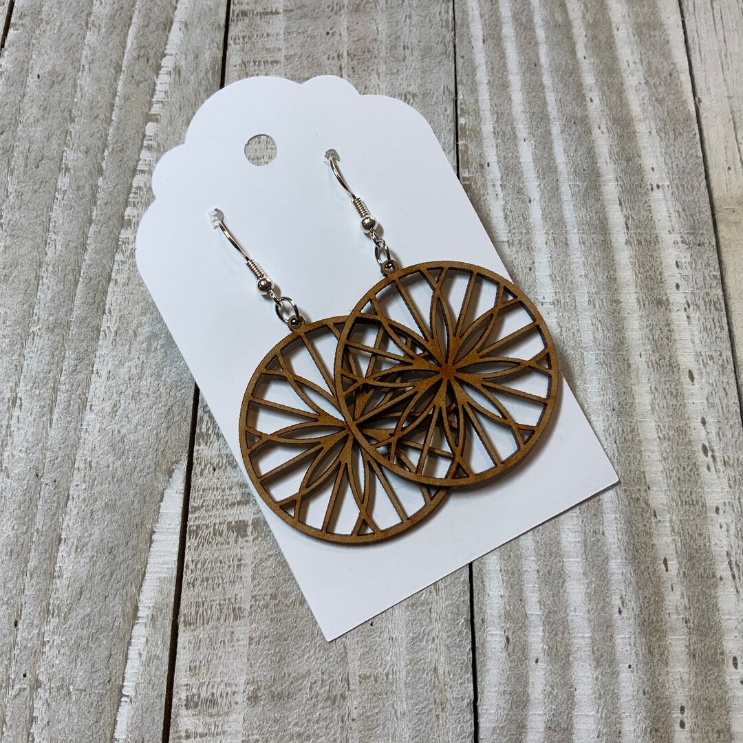 Laser Cut Boho Earrings - Etsy
