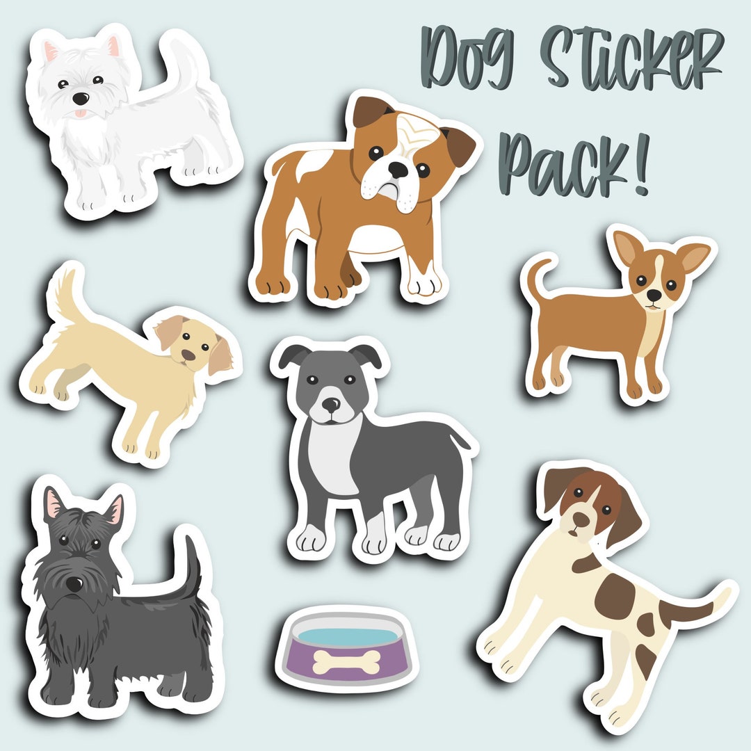 Dog Sticker Pack - Etsy