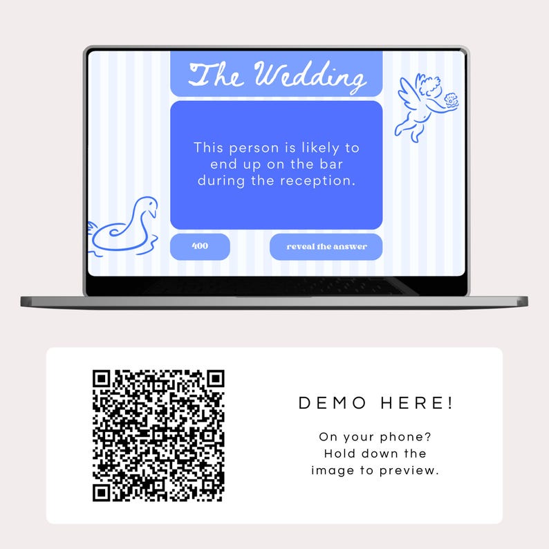 Coastal Bachelorette Jeopardy Game: Canva Template (digital Download ...