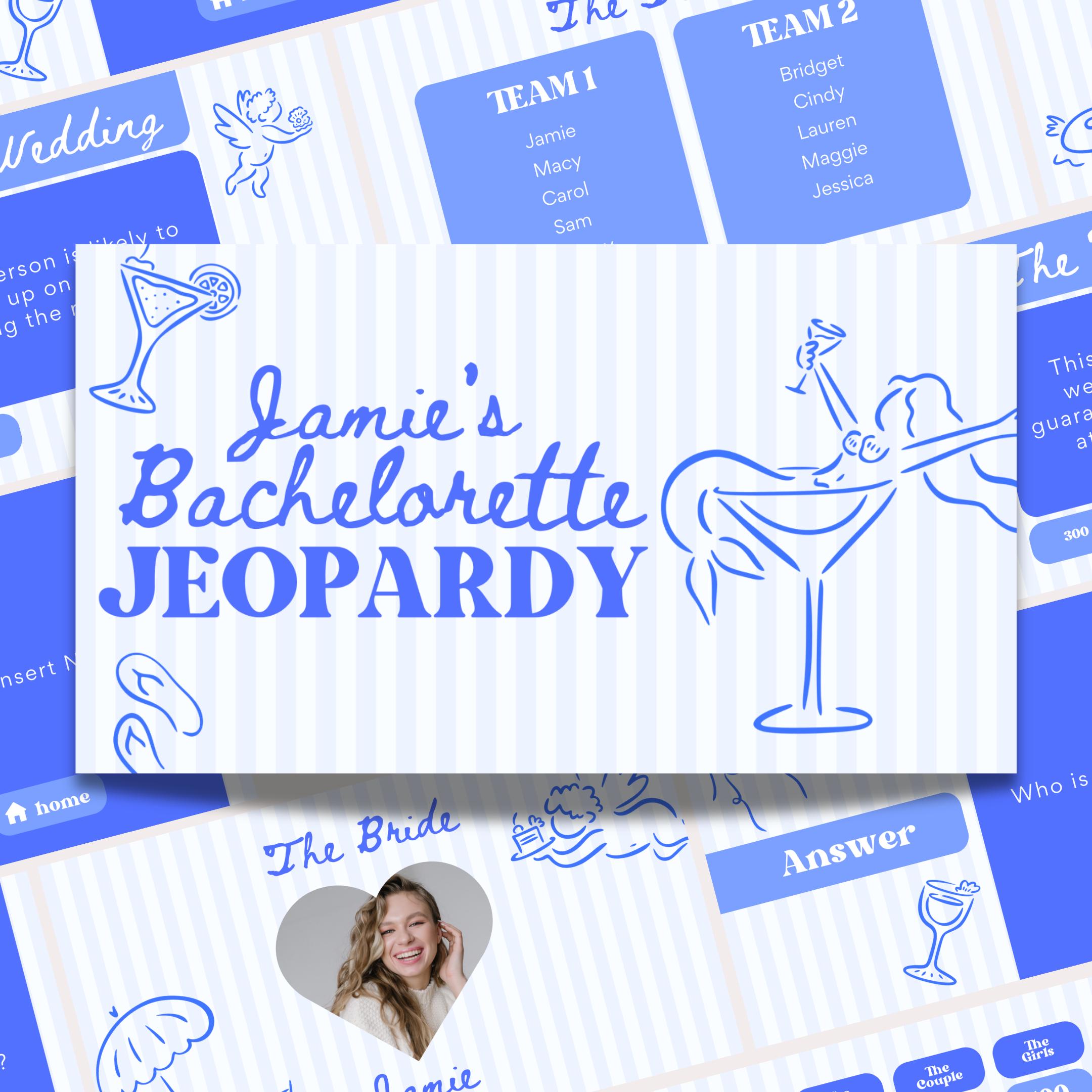 Coastal Bachelorette Jeopardy Game: Editable Canva Template (digital ...