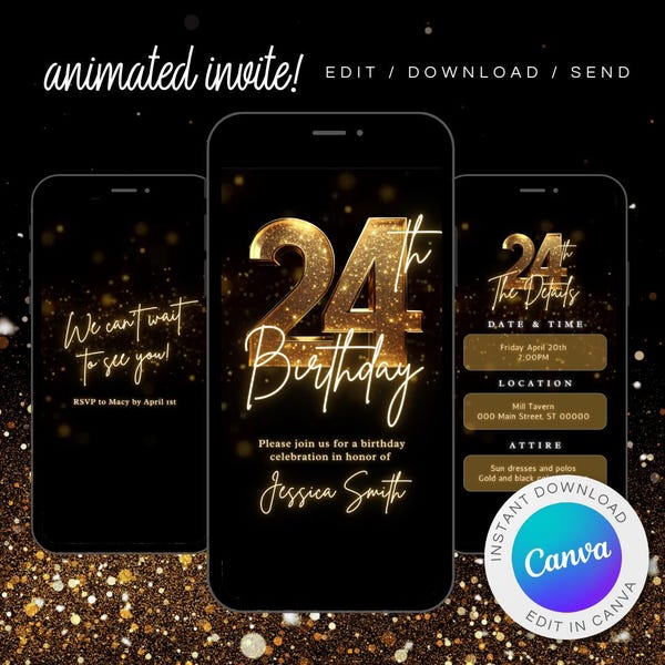 24th Birthday - Etsy