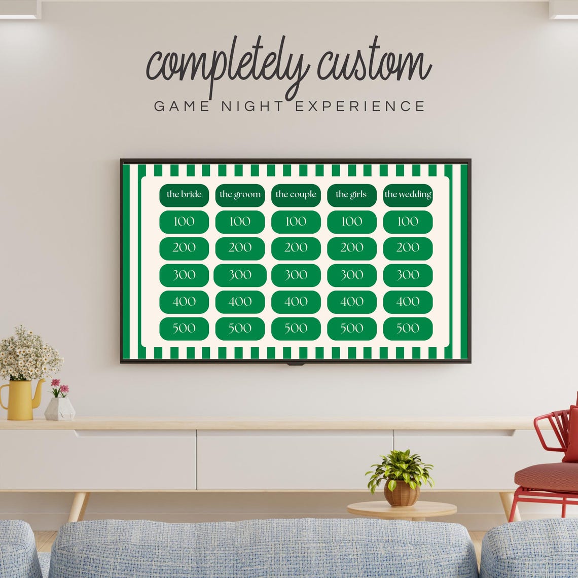 Jeopardy Bachelorette Party Game: Old Money Theme (editable Canva ...