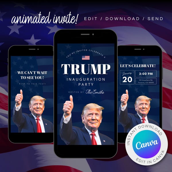 Trump Inauguration Invitations - Etsy