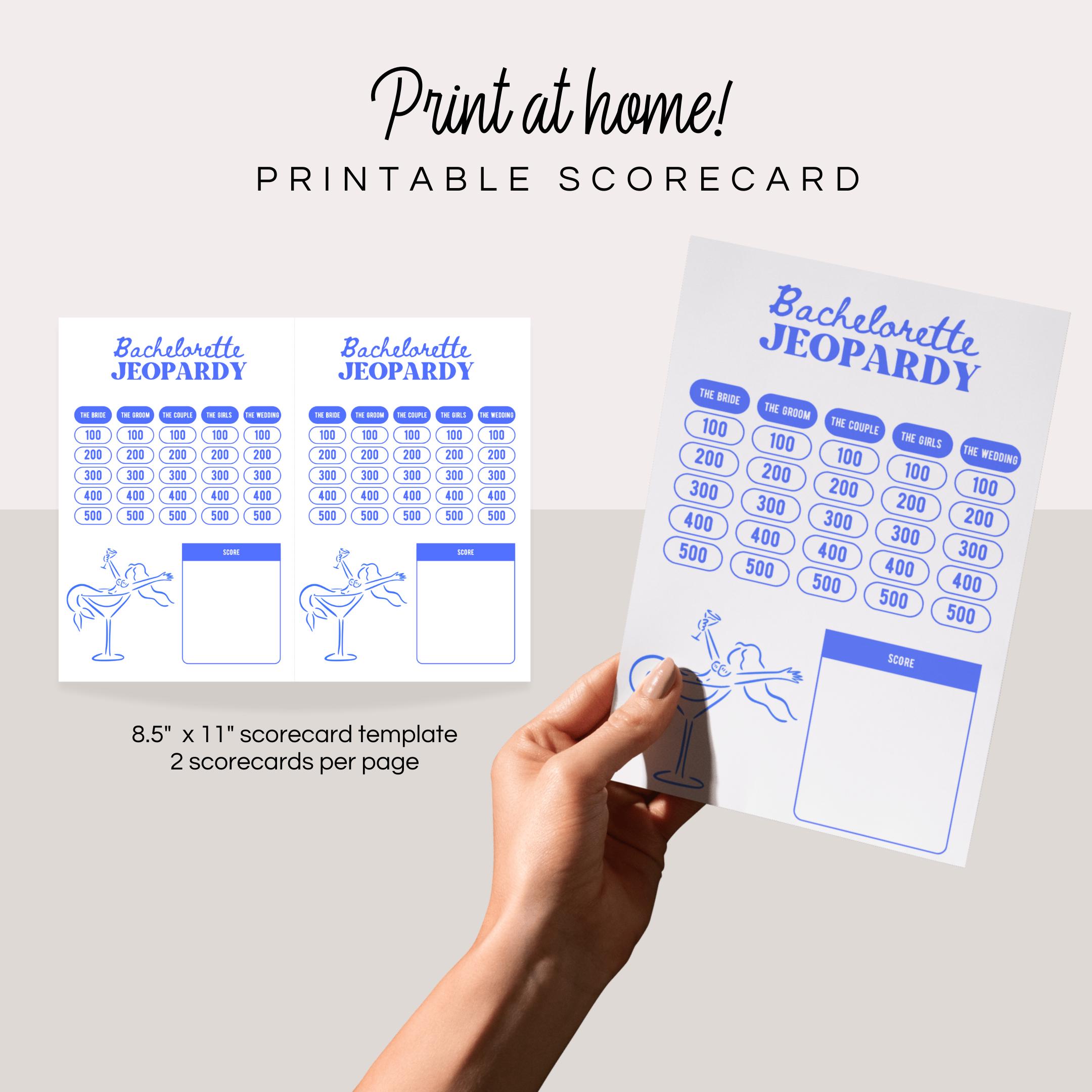 Coastal Bachelorette Jeopardy Game: Editable Canva Template (digital ...