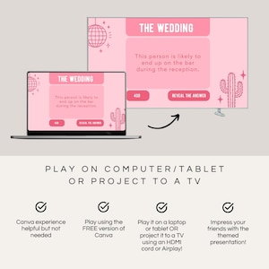 Western Bachelorette Jeopardy Game | Editable Canva Template (digital ...