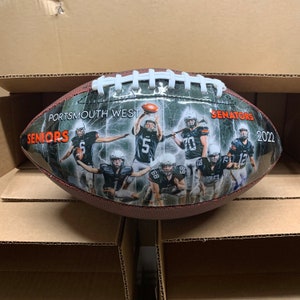 Custom Photo Football | Playmaker Design | Great for Senior Night ...