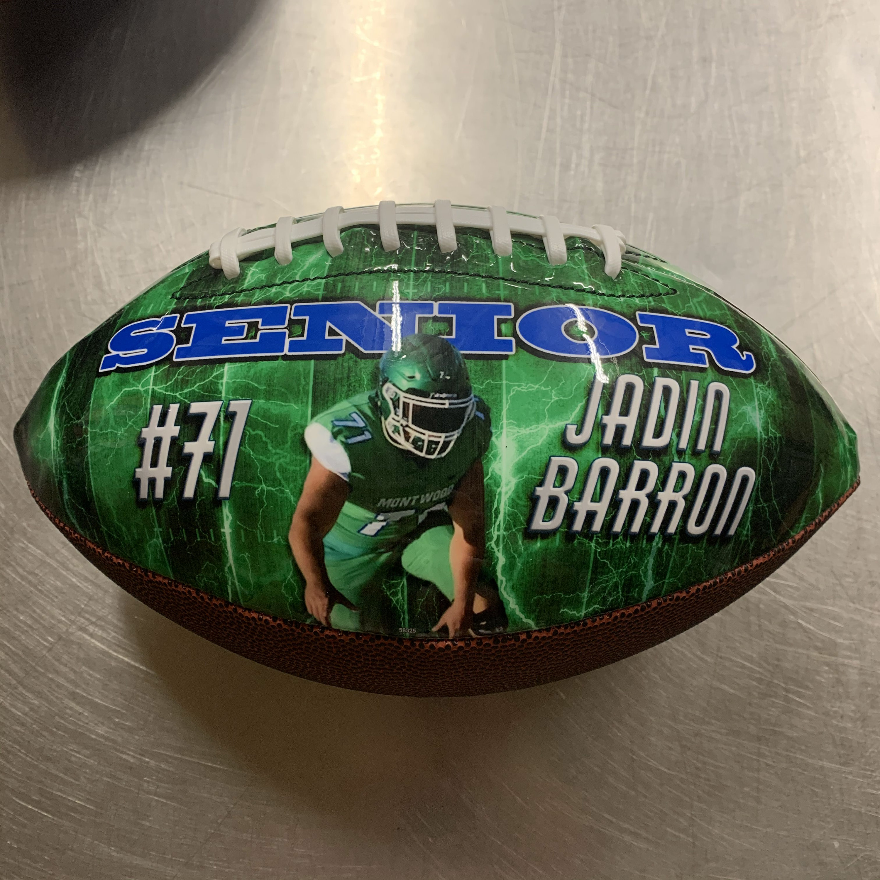 Custom Photo Football | Playmaker Design | Great for Senior Night ...