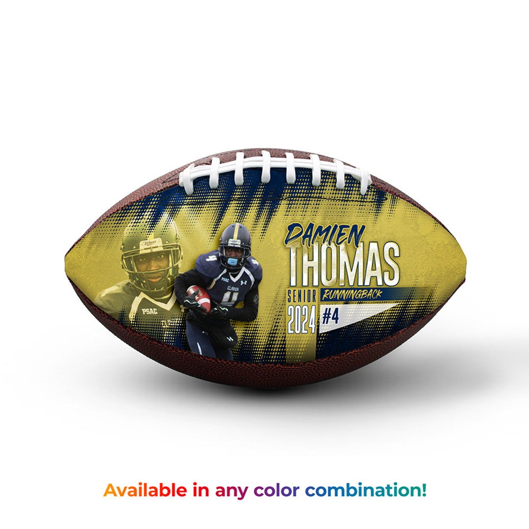 Custom Photo Football | Wildcat Design | Great for Senior Night, Coach ...