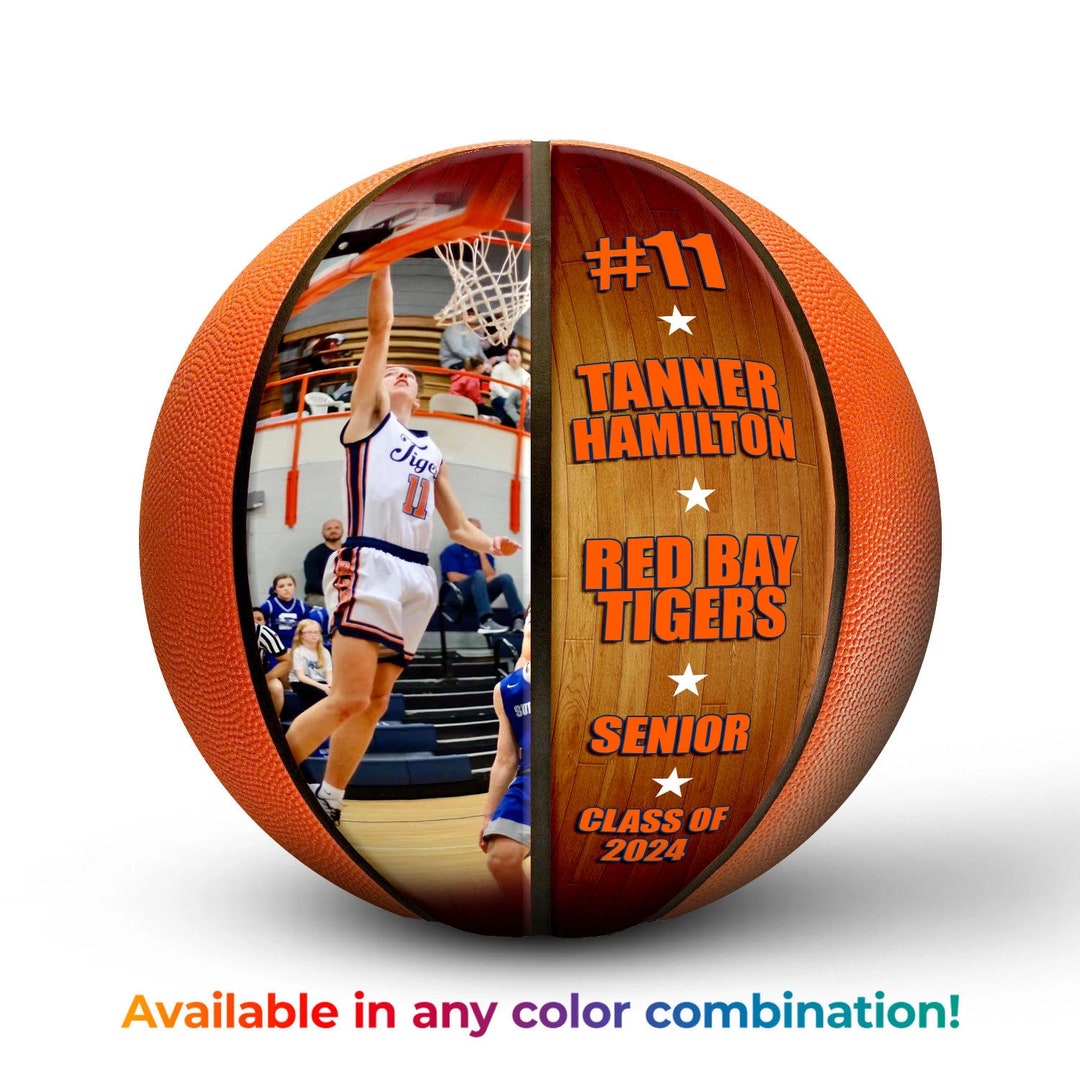 Custom Photo Basketball | Courtside Design | Great for Senior Night ...