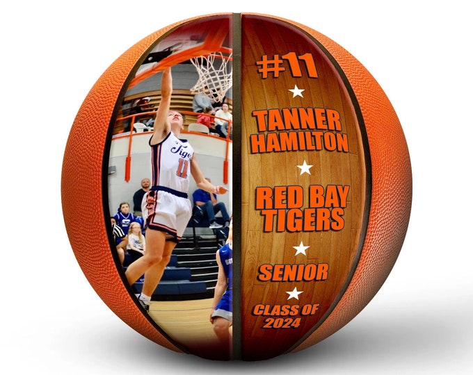 Personalized Photo Basketball Customized Basketball Senior Gift Coach ...